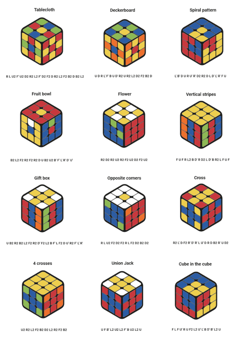 Many Rubik s Cube Pattern PDF Logic Puzzles 51 OFF